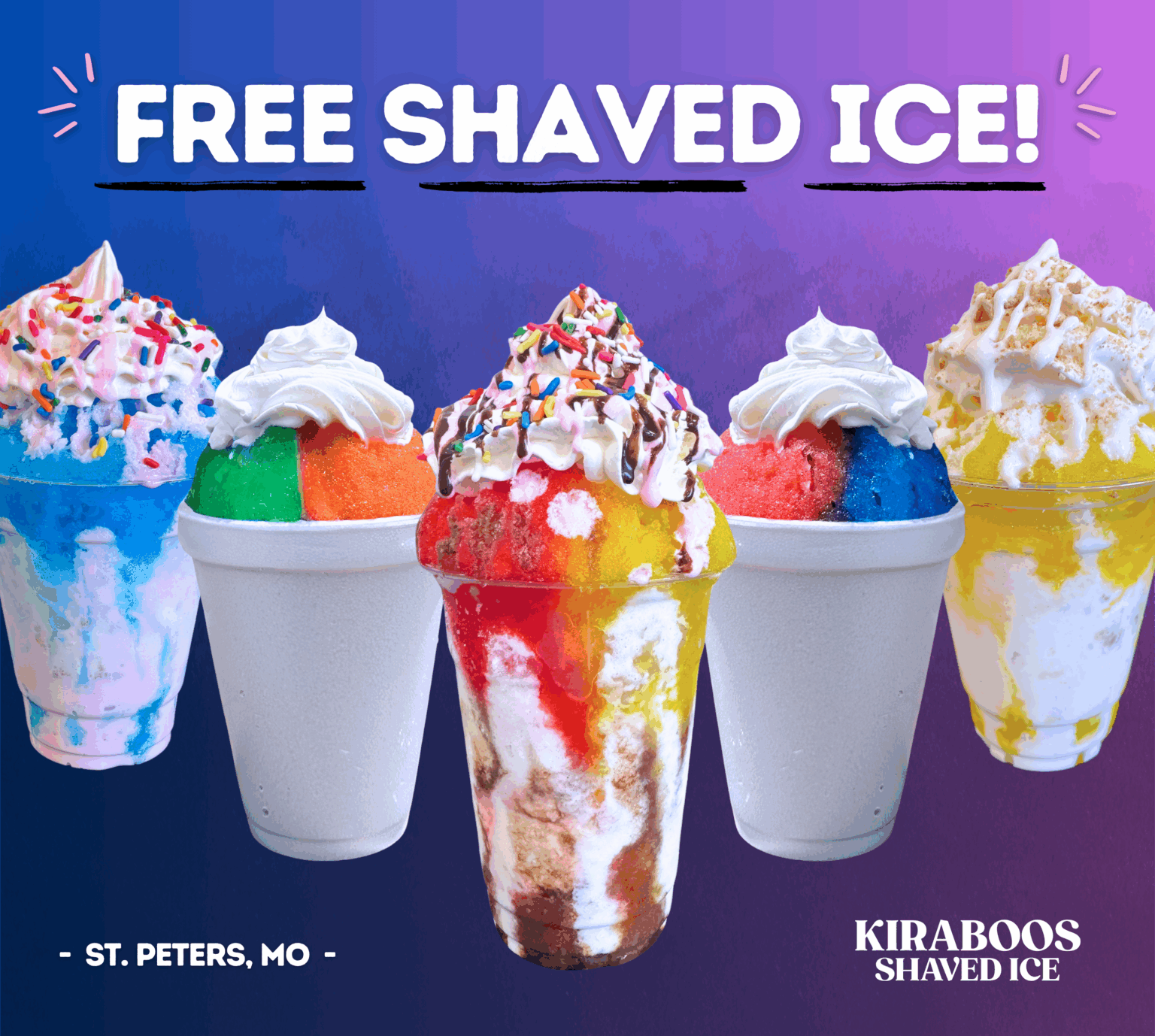 Free Shaved Ice Large 1-3 - kiraboos.com